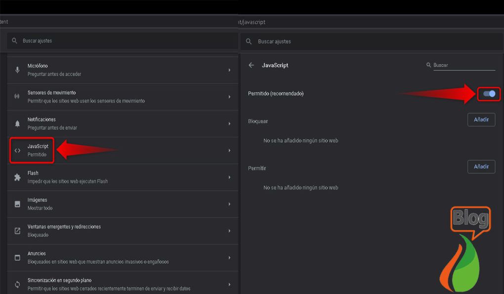 🥇 Cómo ACTIVAR javaScript Android / iOS Navegadores
