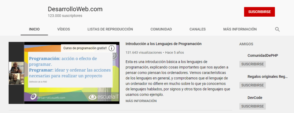 🥇 MEJORES Canales de YouTube de PROGRAMACIÓN